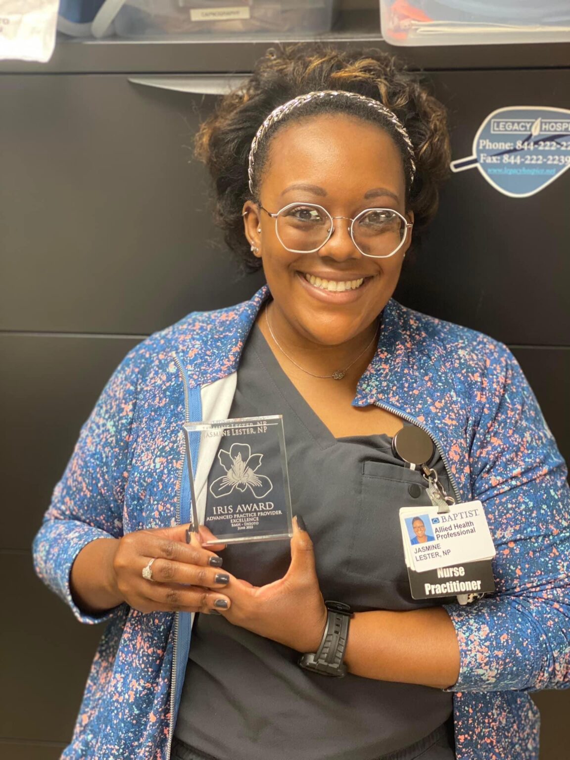 Jasmine Lester Receives Iris Award - Memphis Lung